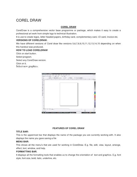 SOLUTION Corel Draw Tools And Menu Complete Theory Studypool