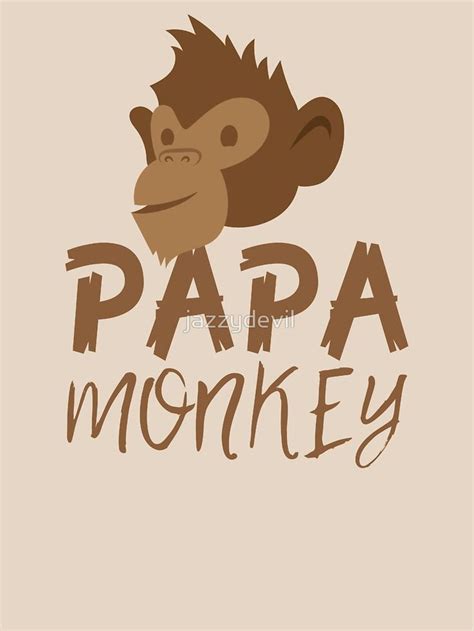 Papa Monkey With Matching Mama Monkey And Baby Monkey Essential T