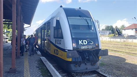 SA135 001 KD Z LEGNICY DO KUDOWY ZDRÓJ ODJAZD Z STACJI ZĄBKOWICE