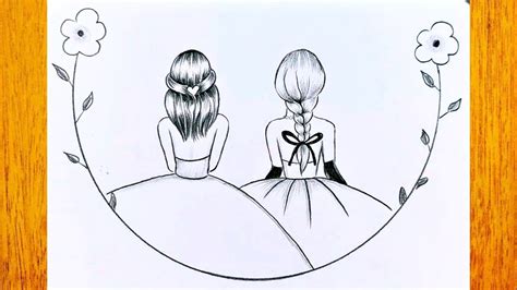 Nombre Provisional Sol Retirarse Dibujos De Mejores Amigas A Lapiz Cada
