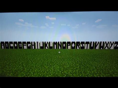 Minecraft Tutorial How To Make Banner Letters Youtube