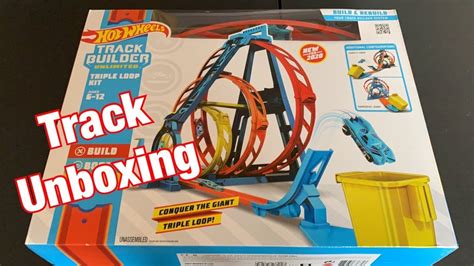 2020 Hot Wheels Triple Loop Kit Track Builder Unlimited Unboxing YouTube