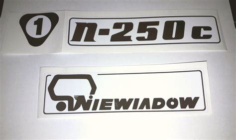 NIEWIADÓW N 250 C n250c NAKLEJKA LOGO ZNACZEK 8870847929 oficjalne