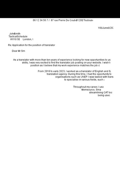 Les meilleurs modèles de lettre de motivation en anglais