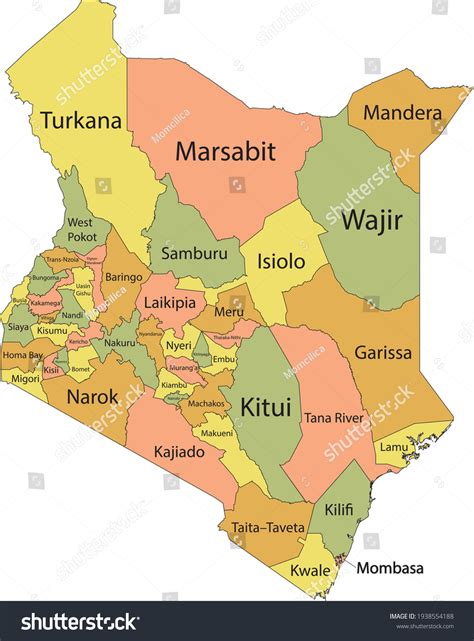 Map Of Kenya Counties And Towns Bobbie Stefanie