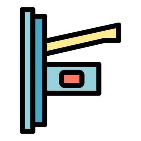 Icono De La Manija De La Puerta De Acero Contorno Del Manija De Las