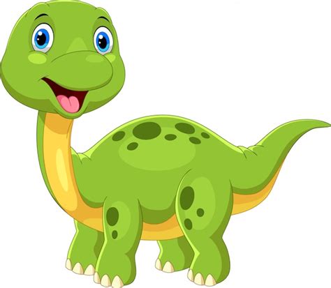 Dibujos Animados Lindo Dinosaurio Vector Premium Vector Freepik