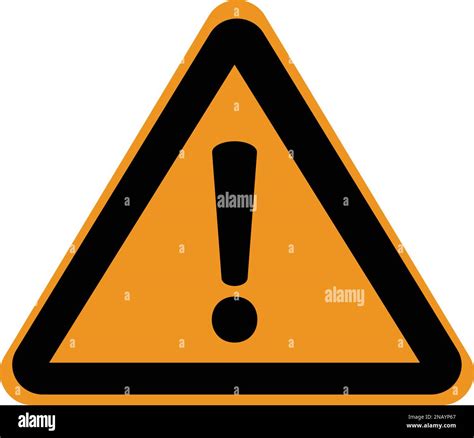 Icono de símbolos de advertencia amarillos triangulares Advertencia