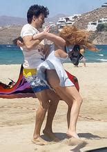 Lindsay Lohan Nude With Her Boyfriend Egor Tarabasov On The Beach In
