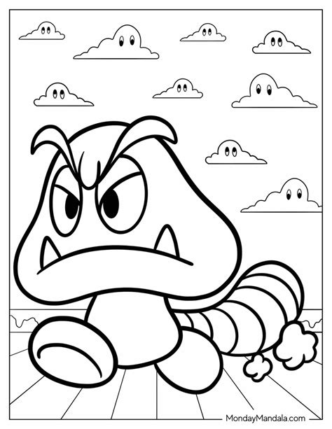 20 Goomba Coloring Pages Free PDF Printables