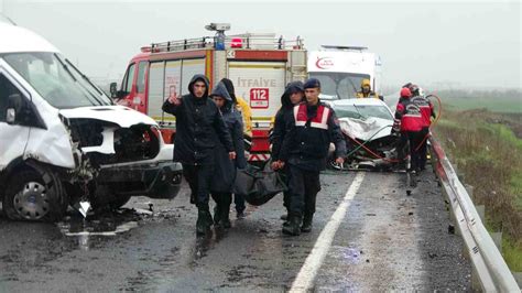 Diyarbakırda feci kaza 3 ölü 2si ağır 5 yaralı İhlas Haber Ajansı