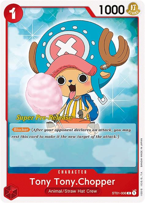 Tony Tony Chopper Super Pre Release Starter Deck 1 Straw Hat Crew
