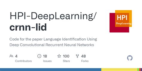 GitHub HPI DeepLearning Crnn Lid Code For The Paper Language