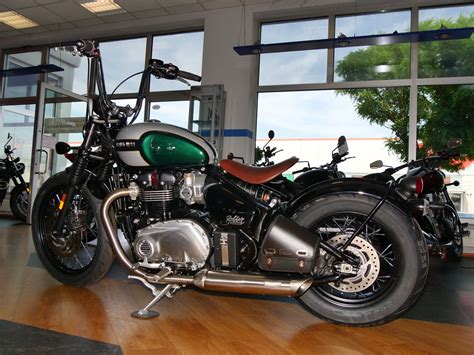 Umgebautes Motorrad Triumph Bonneville Bobber Von Promotec GmbH 1000PS De