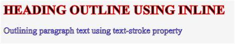 CSS Text Outline Examples On How Text Outline Works In CSS