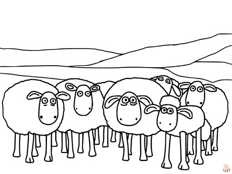 Shaun Het Schaap Kleurplaten Voor Kinderen Kleurplatengb