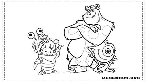 Monstros Sa Para Colorir 2 DESENHOS ORG Desenhos Para Colorir