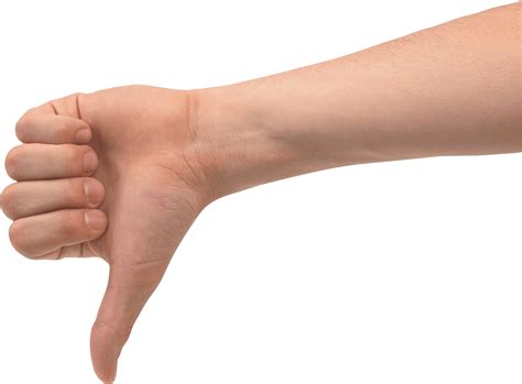 Hand Negative Down Transparent PNG StickPNG