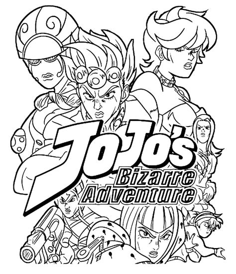 Dio Brando From Jojos Bizarre Adventure Coloring Page Free Printable