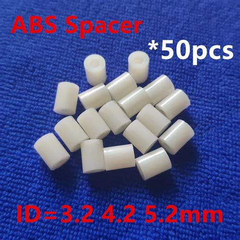 50pcs M3 M4 M5 White Nylon ABS Round Spacer Standoff Washer Nylon