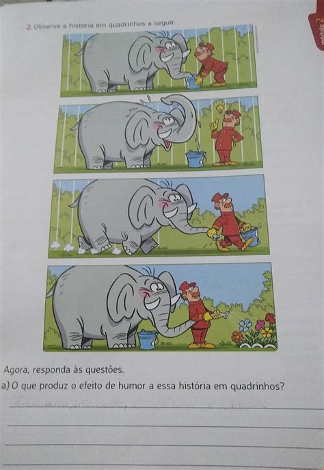 Explique O Efeito De Humor Gerado Na História Em Quadrinhos