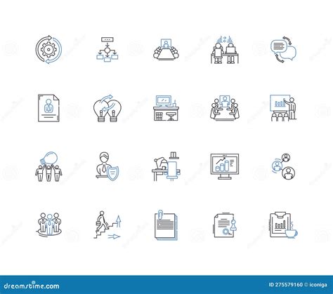 Stewardship Line Icons Collection Responsibility Care Leadership