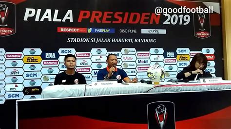 Kalah Dari PERSIB Pelatih Perseru Akui Timnya Belum Siap YouTube
