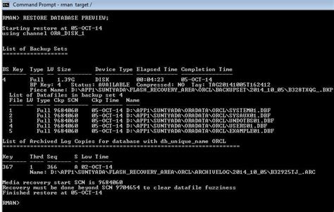 validate oracle rman backup and recovery hands on tutorial