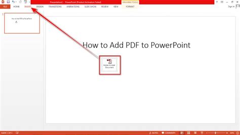 how to insert pdf into powerpoint techobservatory