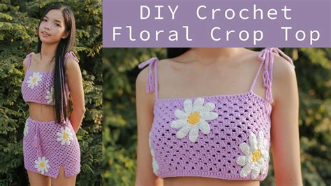 DIY Crochet Floral Crop Top Tutorials Fast Easy DIY Crop Top