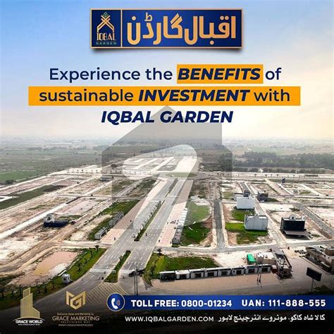 Facing Park 5 Marla Resale Plot For Sale Investor Price Iqbal Garden