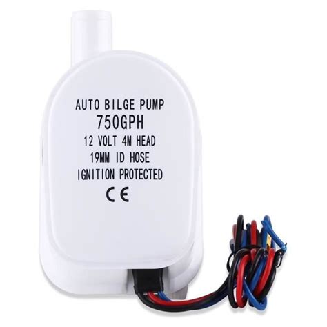 Mxzzand Pompe de cale Pompe à eau de cale Submersible automatique 12V