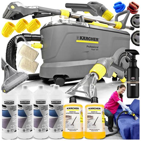 KARCHER PUZZI 10 1 ODKURZACZ PIORĄCY PROFESJONALNY DUŻY ZESTAW CHEMII