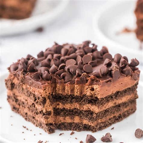 Chocolate Icebox Cake Chocolate Wafer Icebox Cake