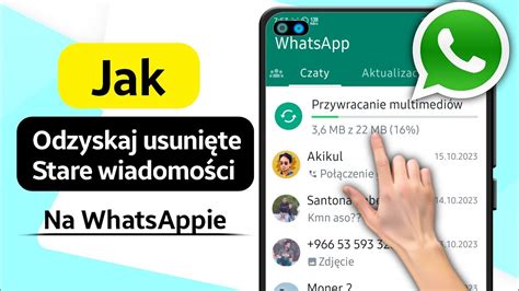 Jak odzyskać stare usunięte wiadomości WhatsApp Przywróć czaty