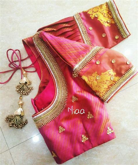 Pin On Embroidery N Aari Work Embroidered Blouse Designs Cutwork