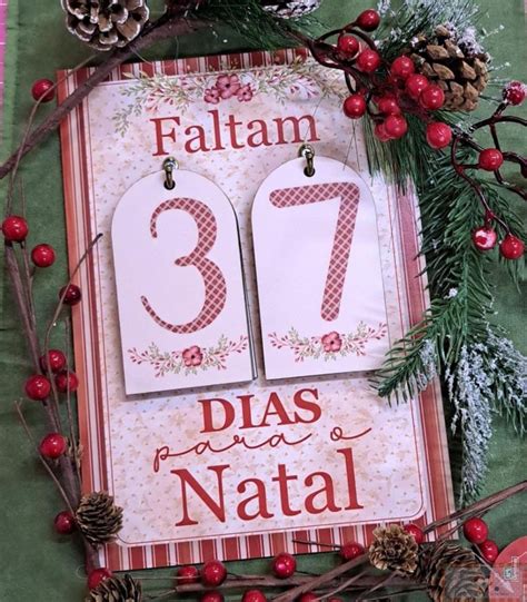 Atelier Coração de Pano Contagem regressiva de natal em mdf 1un