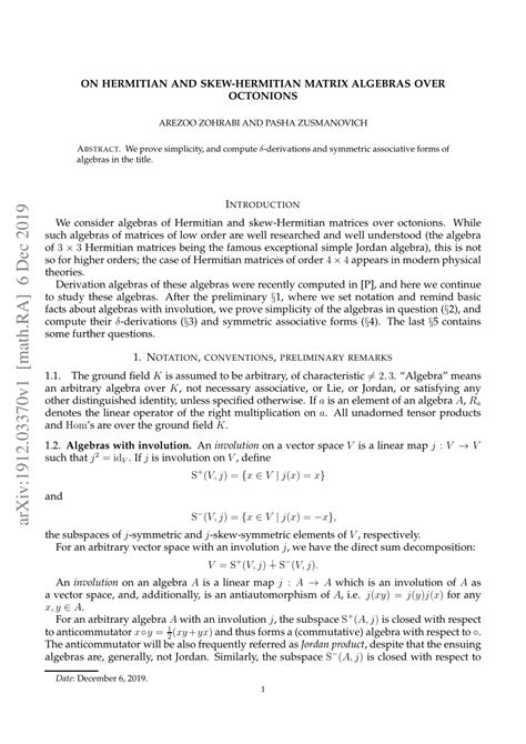 dft matrix hermitian
