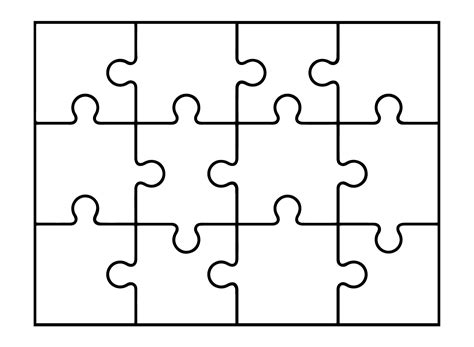 The Jigsaw Puzzle Coloring Page Free Printable Coloring Pages
