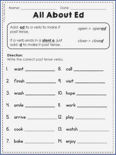 Adding Ed And Ing Worksheets Beautiful Past Tense Verbs Worksheets