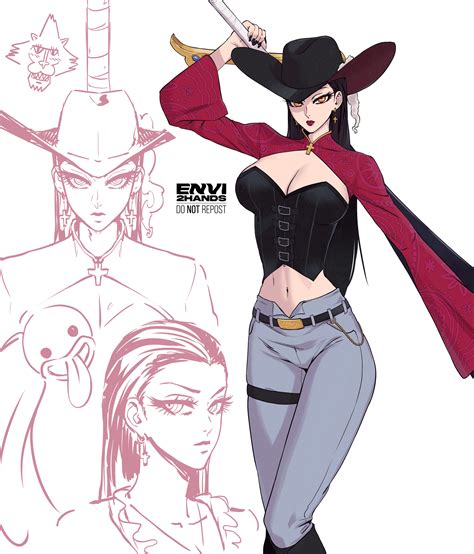 Dracule Mihawk One Piece Drawn By Envi2hands Danbooru