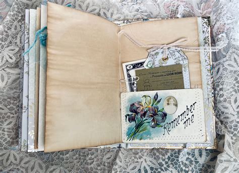 Vintage Writing Journal Handmade Junk Journal For Sale Antique Etsy