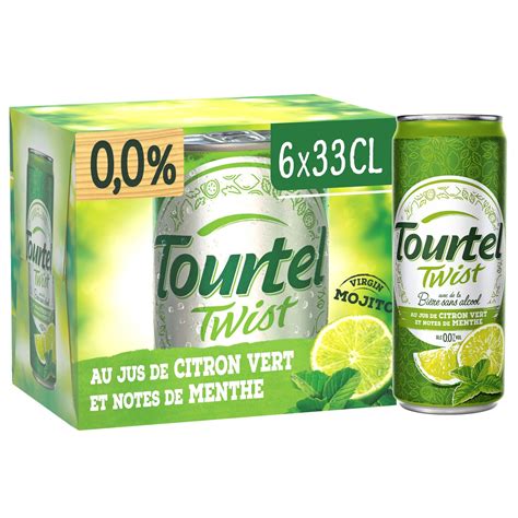 Bière sans alcool au jus de citron TOURTEL TWIST le pack de 6