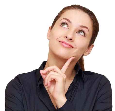 Thinking Woman PNG Transparent Images