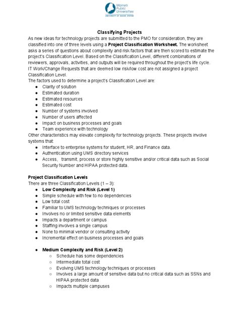 project classification pdf business process complexity