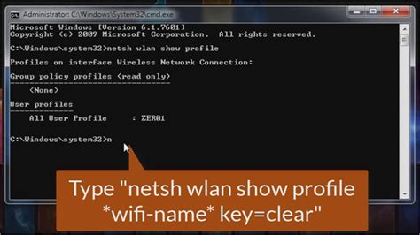 Dos Command To Find Wi Fi Password Of All Connected Networks YouTube