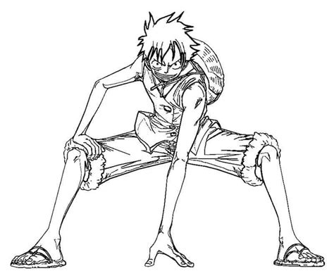 Luffy Triste Para Colorear Imprimir E Dibujar ColoringOnly