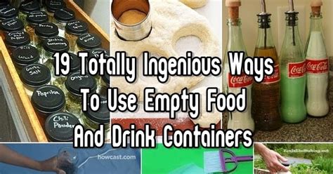 19 Totally Ingenious Ways To Use Empty Food And Drink Containers DIY
