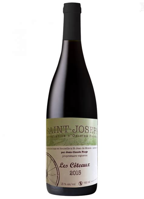 Achat Vin Les Côteaux Rouge Domaine Jean claude Farge Saint joseph