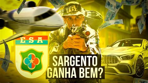 QUANTO GANHA UM SARGENTO FORMADO NA ESA E QUAL A PATENTE MÁXIMA YouTube